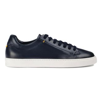 Doucal's Homme, Chaussures, Bleu, Taille: 44 EU Leather Baskets