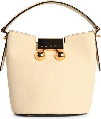 Marni m&eacute;dium trunkaroo sac &agrave; bandouli&egrave;re de Lear blanc
