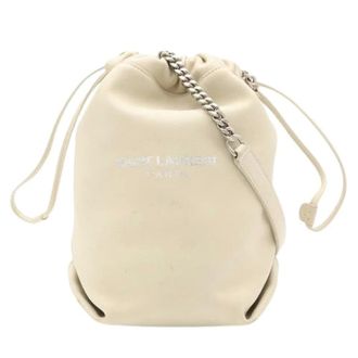 Saint Laurent Sac seau Pre-owned - Femme - Pre-owned - Beige - Taille: ONE Size