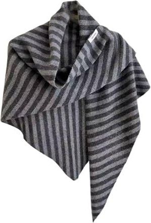 Generic Poncho Femme Hiver Chaud Chale Femme Hiver Chaud Cape Femme Effet enveloppant Ch&acirc;le Ray&eacute; L&eacute;ger Doux Polyvalent Contraste Couleur Look Quotidien &Eacute;l&eacute;gan