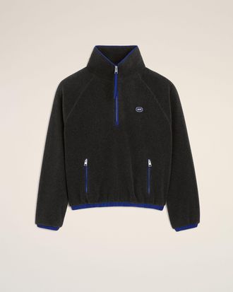 Ami Ami Paris - Vareuse grise en polaire patch Ami Gris Carbone - Taille : XXL - Unisex