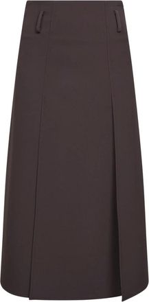 Blanca Vita Femme, Jupes, Brun, Taille: 42 FR Marialuisa Paneled Midi Skirt