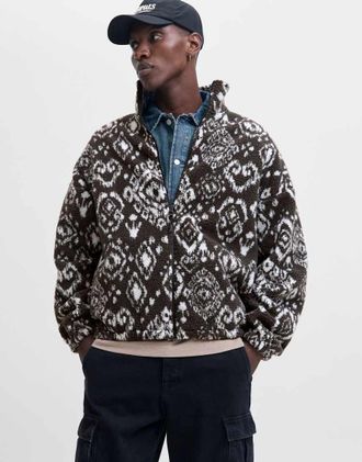 Jack & Jones Sweat en polaire - Asphalte-Gris