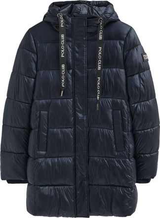 Polo Club Mantel Silvon blau mit Polo Club-Logo