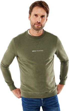 Mexx Mens Sweatshirt, Army Green, M