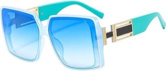 Generic Lunettes de soleil tendance pour femme, lunettes de soleil surdimensionnées surdimensionnées pour femme, lunettes de soleil élégantes à grande monture