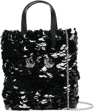 Anya Hindmarch mini sac à main Eyes - Noir