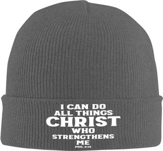 Generic Christianisme Femme Homme Bonnets Hiver Respirant Skull Cap L&eacute;ger Bonnet De Trawler pour Course &Agrave; Pied Randonn&eacute;e Cyclisme