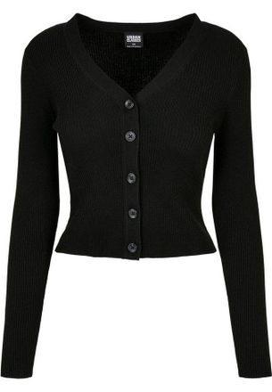 Urban Classics Cardigan Urban Classics Damen Ladies Short Rib Knit Cardigan (1-tlg)