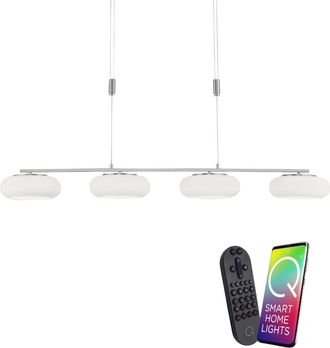 Paul Neuhaus Q-ETIENNE 2079-55 LED-Pendellampe dimmbar Fernbedienung warmweiß-tageslichtweiß APP Alexa höhenverstellbar