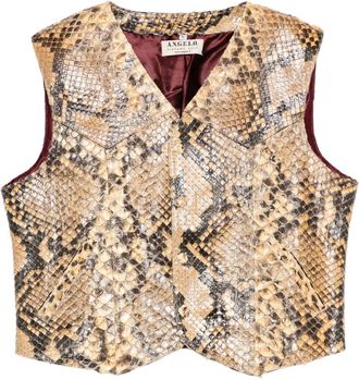 A.N.G.E.L.O. Vintage Cult veston à col v (années 1990) - Marron