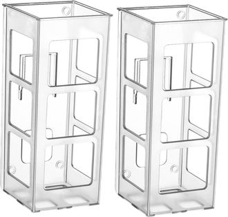 Valiclud 2 Stück Wandhalterung Kunststoff Haartrocknerhalter Schnurlos Für Badezimmer Schwebendes Regal Haartrockner Lockenstab Organizer