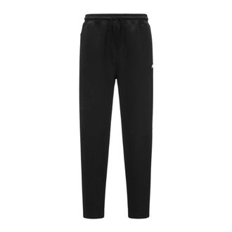 K-Way Schwarze Jogginghose mit geripptem Saum - - Trousers - Herren - Schwarzk - L