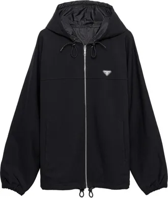 Prada Technical Fleece Hoodie Jacket