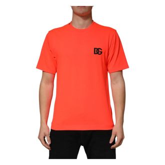 Dolce & Gabbana T-Shirts - - Tops - Herren - Orange - XS