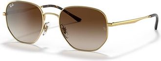 Ray-Ban Rb3682 Sonnenbrillen Arista Gold Fassung Braun Glas 51-19