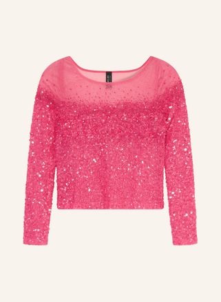 Marc Cain Blusenshirt Mit Pailletten pink