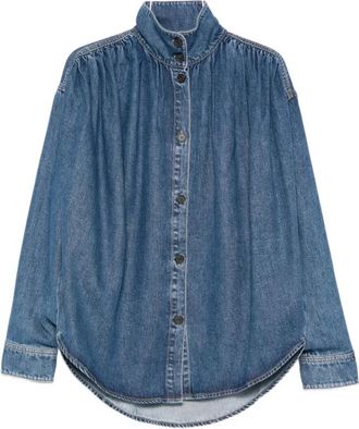 Iro Iro, Femme, Blouses et Chemises, Bleu, Taille: 36 FR Julie Wm16 Den10