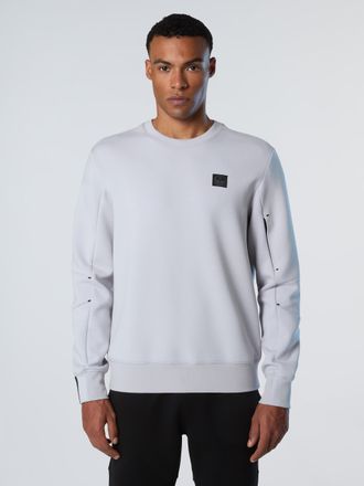 North Sails Sweatshirt Tauchgewebe mit Rundhalsausschnitt