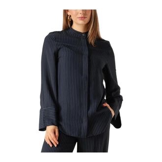 Modstr&ouml;m Damen, Blusen & Hemden, Blau, MGr&ouml;&szlig;e