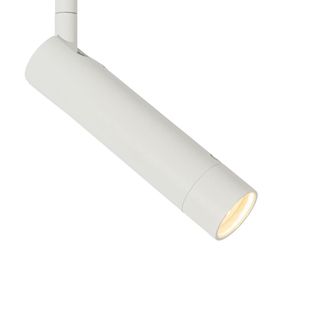 QAZQA Modern Moderner Spot I Spotlight I Deckenspot I Deckenstrahler I Strahler I Lampe I Leuchte wei&szlig; f&uuml;r 1-phasiges Schienensystem Komplettset I Spotlight