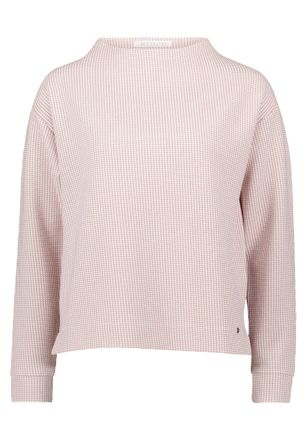 Betty & Co Damen Sweatshirt mit Struktur 46, Rosé/Cream