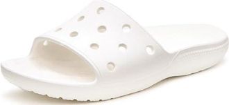 Crocs Claquettes Classic, claquettes unisexes adulte, id&eacute;ales pour la plage, blanc, taille 42-43 EU