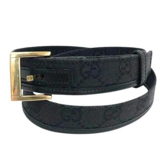 Gucci Ceinture en toile Pre-owned - Femme - Pre-owned - Noir - Taille: ONE Size