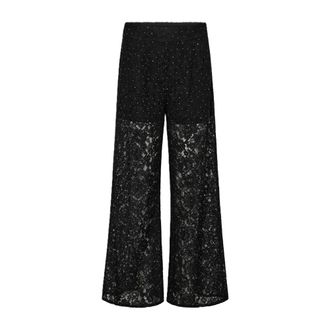 Co'Couture Femme, Pantalons, Noir, Taille: 42 FR SiaCC Simili Lace Pantalons