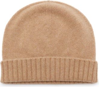 Malo Fein gestrickte Kaschmirmütze - Nude
