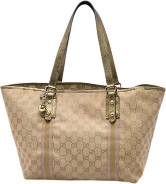 Gucci Pre-owned Canvas Tote Bag - - Pre-owned - Damen - Beige - ONE SIZE
