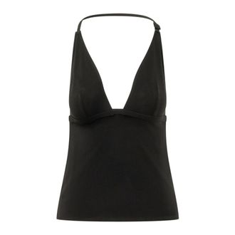 Courr&egrave;ges Damen, Oberteile, Schwarzk, SGr&ouml;&szlig;e