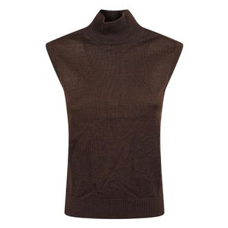 Polo Ralph Lauren Col roul&eacute;s - Femme - Pulls - Brun - Taille: 36 FR