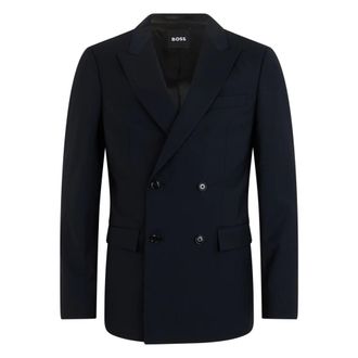 HUGO BOSS Homme, Vestes, Bleu, Taille: XL Veste crois&eacute;e
