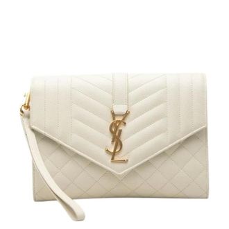Saint Laurent Pre-owned Sac bandouli&egrave;re matelass&eacute; en cuir - Femme - Pre-owned - Blanc - Taille: ONE Size