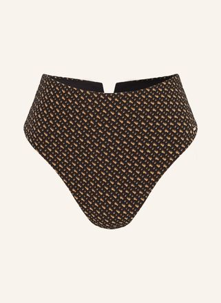 HUGO BOSS High-Waist-Bikini-Hose B Monogram schwarz