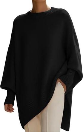 Generic Pull Femme Chic Et Elegant Col Rond Sweater Manche Longue 2025 Nouveau Pulls Tricot&eacute; &Eacute;pais Thermique Automne Chaud Grandes Tailles Pullover Confort Ba