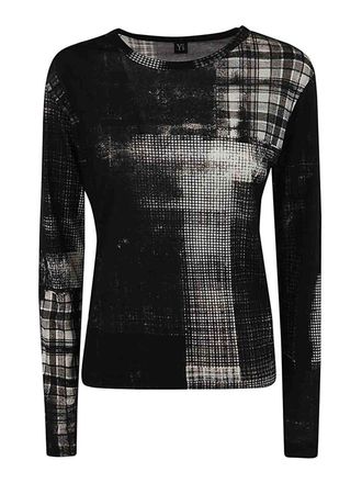 Yohji Yamamoto Pull Col Rond - Blanc