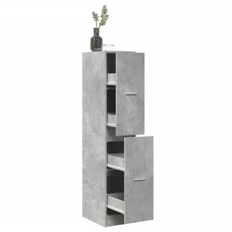 vidaXL Armoire dapothicaire gris b&eacute;ton 30x41x144,5 cm bois ing&eacute;nierie Vidaxl