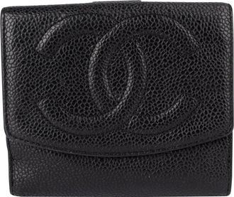 Chanel Portemonnaie - Chanel Noir Caviar Leather CC Wallet - Gr. unisize - in Schwarz - f&uuml;r Damen