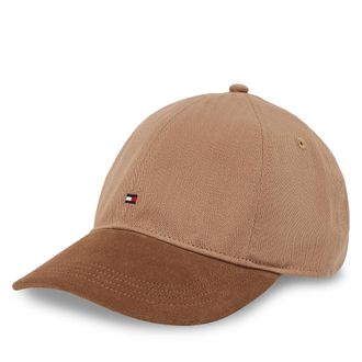 Tommy Hilfiger Cap Tommy Hilfiger Th Flag Herringbone 6 Panel Cap AM0AM13385 Braun