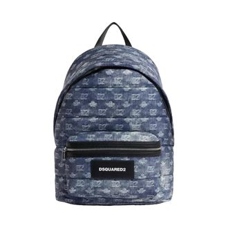 Dsquared2 Zaino D2 Monogram - - Bags - Herren - Blau - ONE SIZE