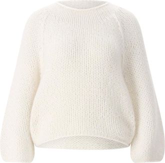 Iris Von Arnim Femme, Pulls, Blanc, Taille: 40/42 FR Tricot &agrave; col rond