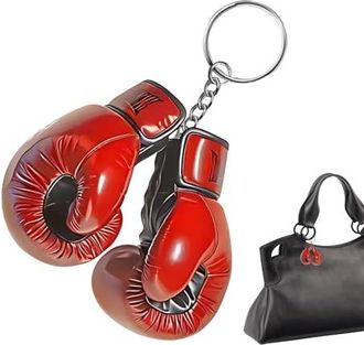 Generic Ornement de boxe | Pendentif moufle de frappe plat | Breloque de sac cr&eacute;ative en acrylique, porte-cl&eacute;s boxer portable pour homme et femme