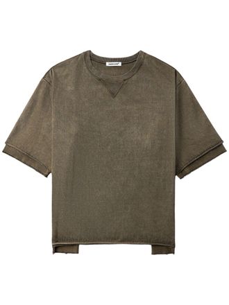 Undercover t-shirt &agrave; manches superpos&eacute;es - Tons neutres