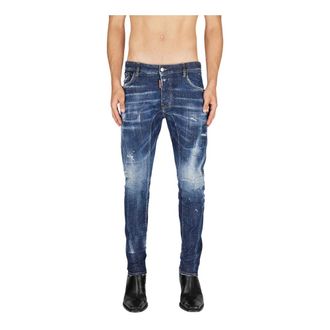 Dsquared2 Homme, Jeans, Bleu, Taille: 2XL Jeans Slim-fit