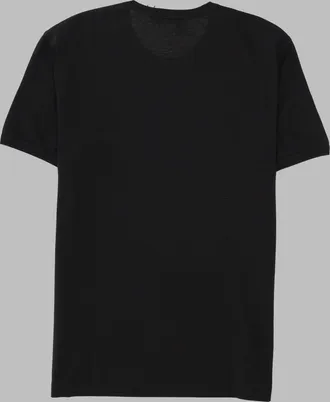 Dolce & Gabbana Metal Plaque Cotton T-Shirt - Black
