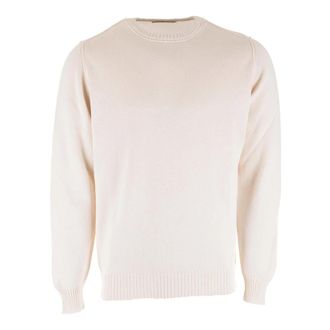 Gran Sasso Woll Rundhals Pullover - - Knitwear - Herren - Beige - S