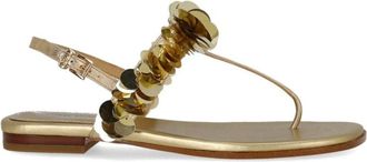 Michael Kors Femme, Chaussures, Jaune, Taille: 39 EU Loretta Thong Sandal