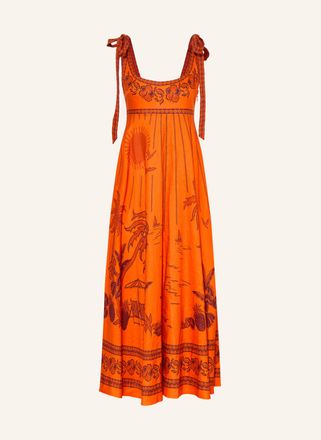 Alemais Al&eacute;mais Leinenkleid orange
